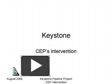 Keystone Pipeline Project presentation | free to view