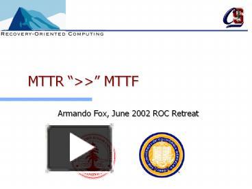 MTTR presentation | free to download