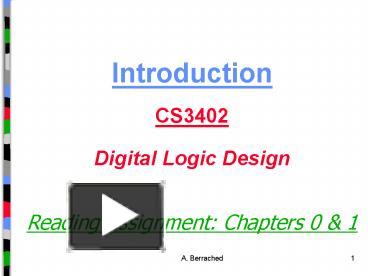 PPT – Introduction CS3402 Digital Logic Design Reading Assignment ...