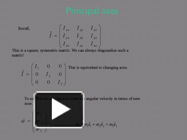 PPT – Principal axes PowerPoint presentation | free to view - id ...