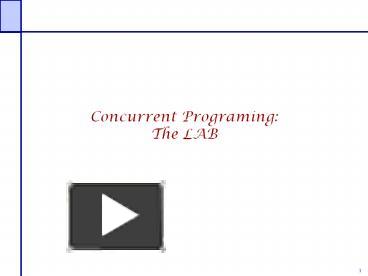Concurrent Programing: presentation | free to download