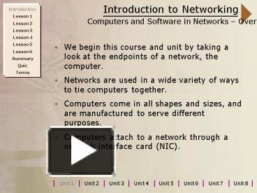 PPT – Introduction to Networking PowerPoint presentation | free to view ...