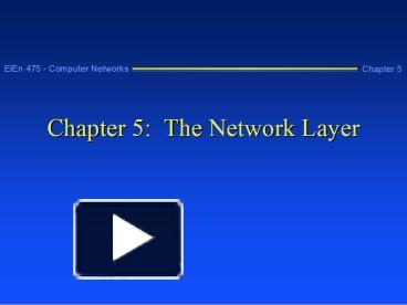 Chapter 5: The Network Layer presentation | free to view
