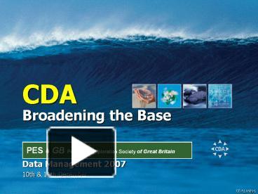 PPT – CDA PowerPoint presentation | free to view - id: 10e29b-YWYzM