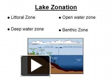 Lake Zonation presentation | free to view