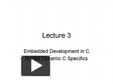 PPT – Embedded Development in C PowerPoint presentation | free to view ...