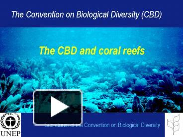 The Convention on Biological Diversity CBD: presentation | free to view