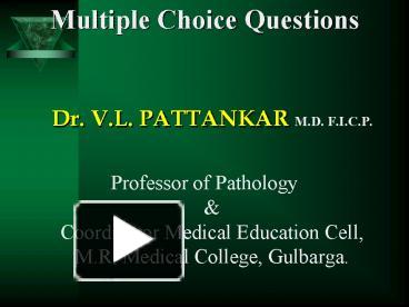 PPT – Multiple Choice Questions PowerPoint presentation | free to view ...