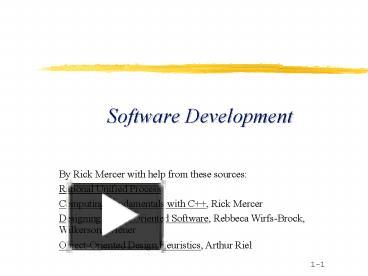 PPT – Software Development PowerPoint presentation | free to view - id ...