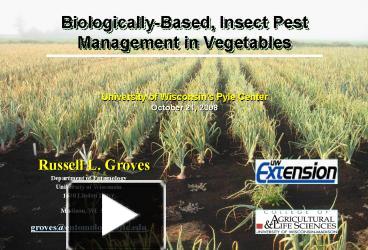 PPT – BiologicallyBased, Insect Pest Management in Vegetables ...
