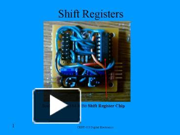 Shift Registers presentation | free to view