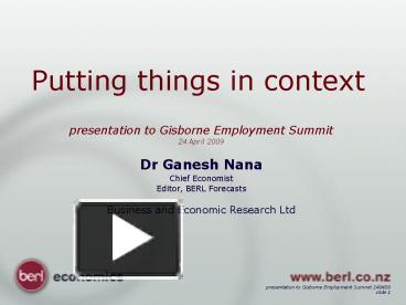 PPT – Putting things in context PowerPoint presentation | free to view ...