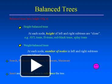 PPT – Balanced Trees PowerPoint presentation | free to view - id ...