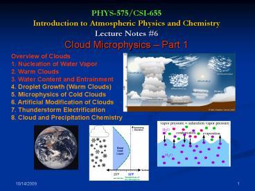 PHYS575CSI655 Introduction to Atmospheric Physics and Chemistry Lecture ...