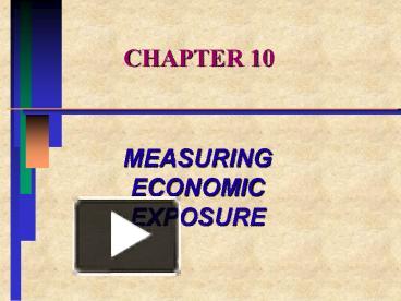 MEASURING ECONOMIC EXPOSURE presentation | free to view