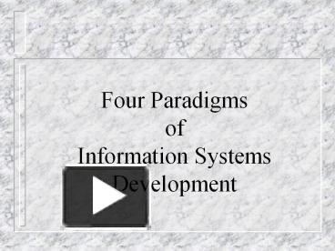 Four Paradigms presentation | free to download