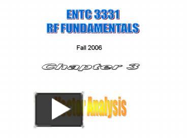PPT – ENTC 3331 PowerPoint presentation | free to download - id: 1139e9 ...
