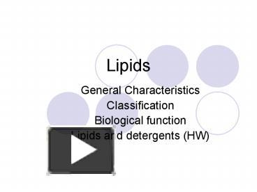 PPT – Lipids PowerPoint presentation | free to download - id: 113e2e-MDU1M