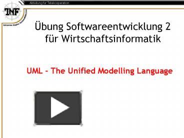 PPT – UML The Unified Modelling Language PowerPoint presentation | free ...