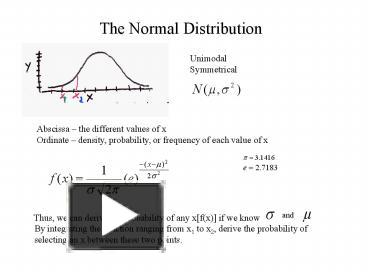PPT – The Normal Distribution PowerPoint presentation | free to ...