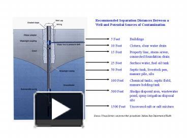 Recommended Separation Distances Between a Well and Potential Sources ...