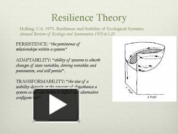 Resilience Theory presentation | free to view