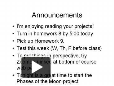 PPT – Announcements PowerPoint presentation | free to download - id ...