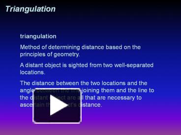 triangulation presentation | free to download