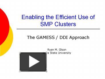 PPT – Enabling the Efficient Use of SMP Clusters PowerPoint ...