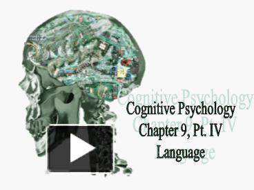 PPT – Cognitive Psychology PowerPoint presentation | free to view - id ...