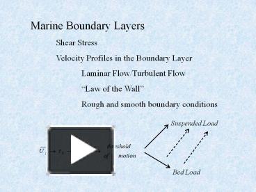 Marine Boundary Layers presentation | free to download