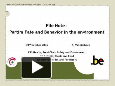 PPT – File Note : PowerPoint presentation | free to view - id: 115a19-ZGZiM