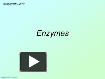 PPT – Enzymes PowerPoint presentation | free to view - id: 115a3f-MWI2Z