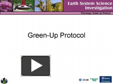 GreenUp Protocol presentation | free to view