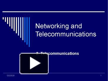 Networking and Telecommunications presentation | free to download