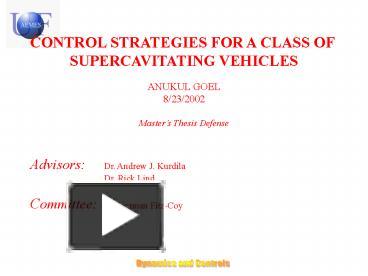 PPT – CONTROL STRATEGIES FOR A CLASS OF PowerPoint presentation | free ...