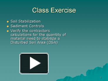 PPT – Class Exercise PowerPoint presentation | free to download - id ...