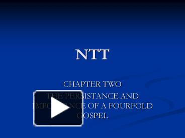 NTT presentation | free to view