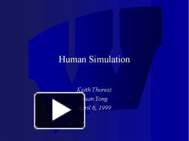 Human Simulation presentation | free to download