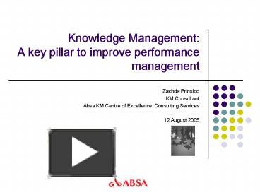 Knowledge Management: A key pillar to improve performance management ...