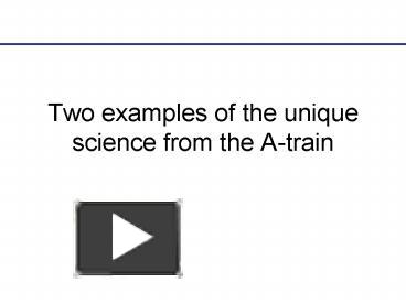 Two examples of the unique science from the Atrain presentation | free ...