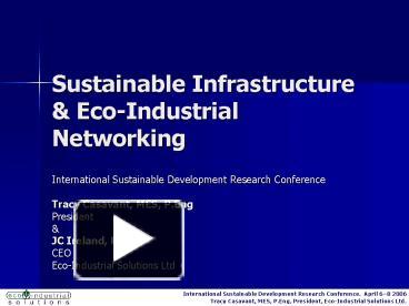 PPT – Sustainable Infrastructure PowerPoint presentation | free to view ...