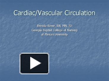 CardiacVascular Circulation presentation | free to download