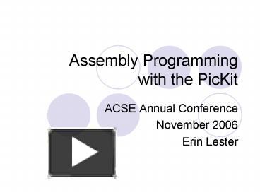 PPT – Assembly Programming with the PicKit PowerPoint presentation ...