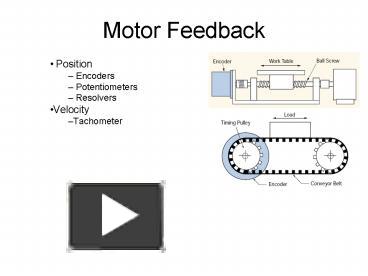 PPT – Motor Feedback PowerPoint presentation | free to view - id ...