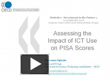 PPT – Assessing the Impact of ICT Use on PISA Scores PowerPoint ...