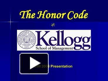 PPT – The Honor Code PowerPoint presentation | free to view - id ...