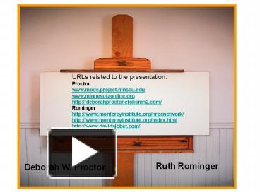 Deborah W. Proctor presentation | free to view