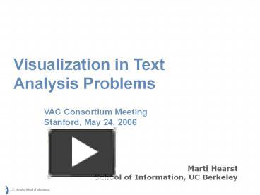 PPT – Marti Hearst PowerPoint presentation | free to download - id ...