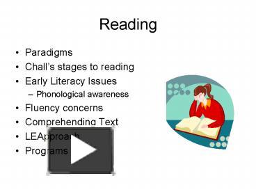 Reading presentation | free to download